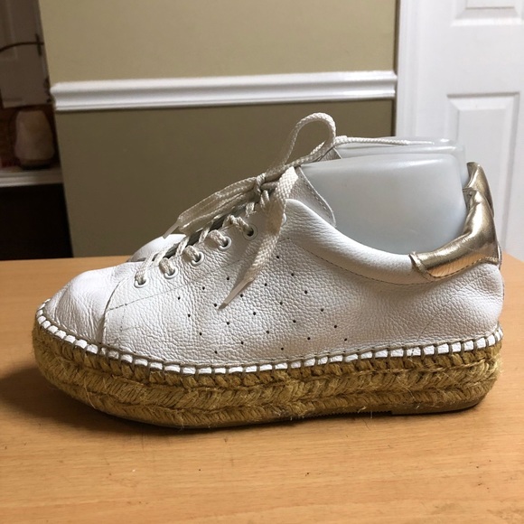 Steven By Steve Madden | Shoes | Steven Steve Madden Pace Soft Leather White Oxford Espadrilles ...